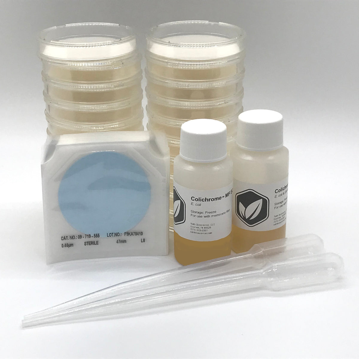 Colichrome® MF EC Kit - E. coli Membrane Filtration Kit – Roth ...